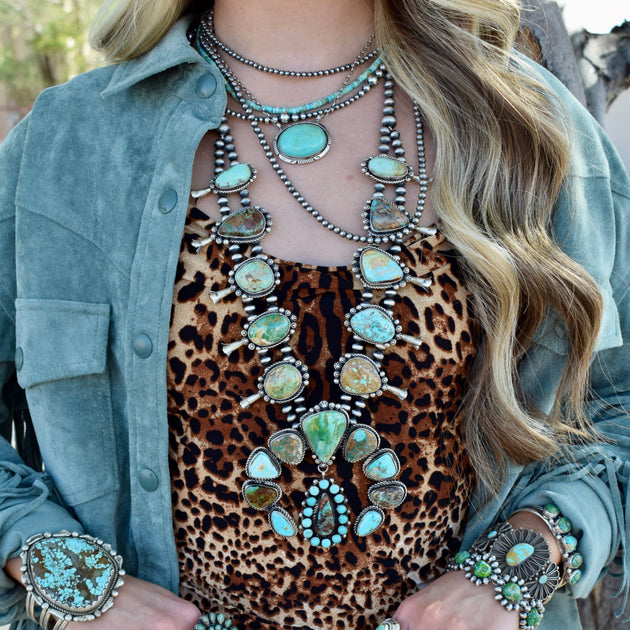Sterling Silver Turquoise Necklaces | Turquoise Texas